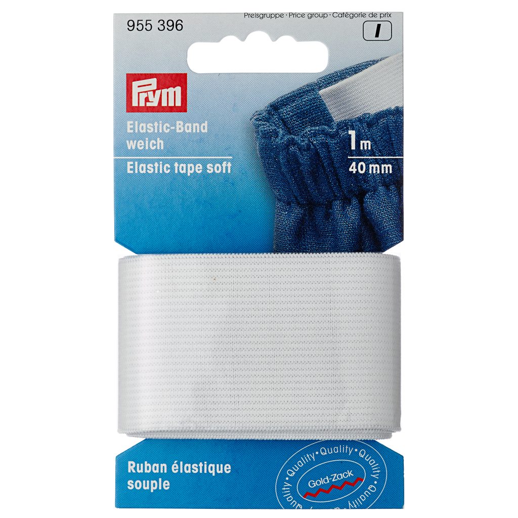 955396 - Elastic-Band, weich, 40mm, weiß, 1m by Prym • MAI - Patchwork ...